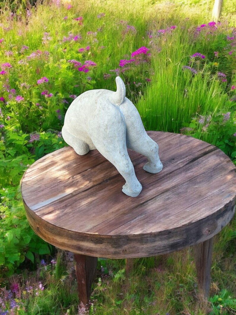 Stone Digging Dog Concrete Pet Decor Garden Dog Ornament Animal Figure ...