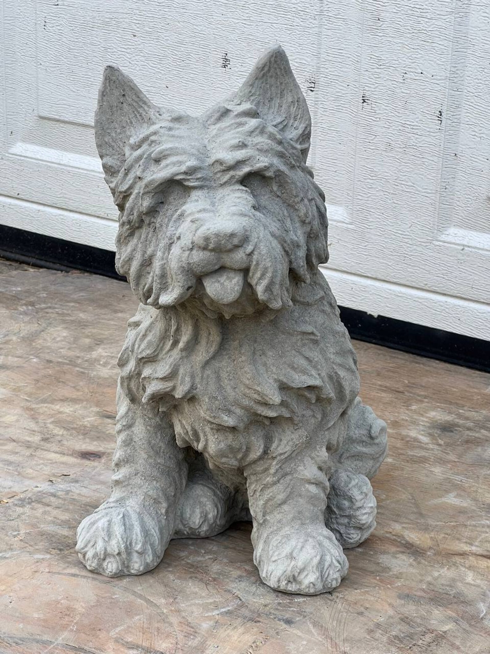 Detailed Scottie Dog Statue Concrete Dog Sculpture for Outdoor or ...