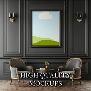 Frame Mockups Bundle Single Frame Art Display Mock up Canva Frame Mock ...