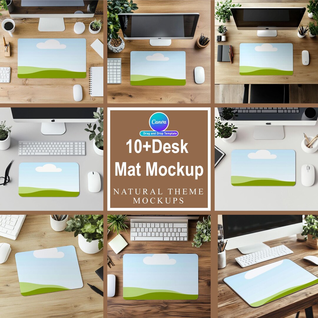 Desk Mat Mockup Simple and Trendy Desk Mat Mockup Desk Accessories ...