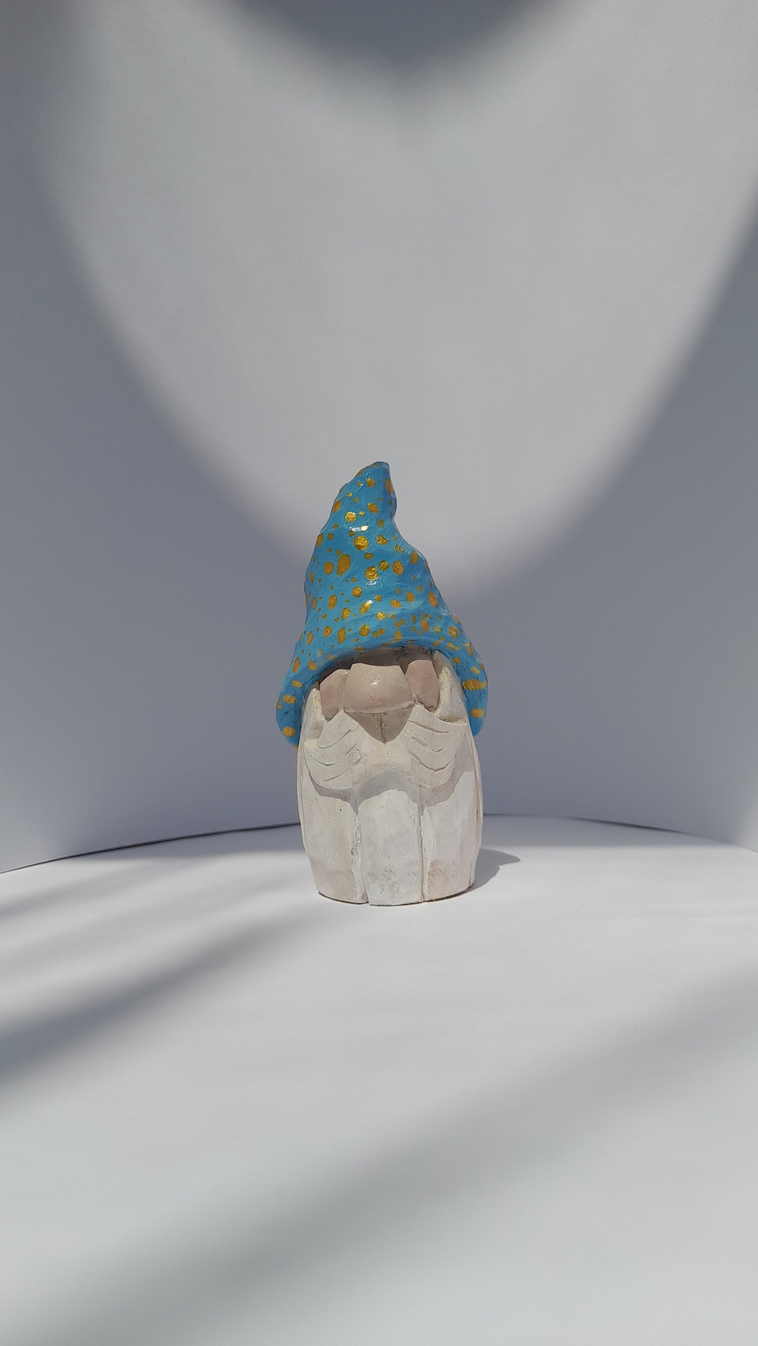 Wood Carving Wizard, Wooden Wizard Statue, Wood Carving Santa Home ...