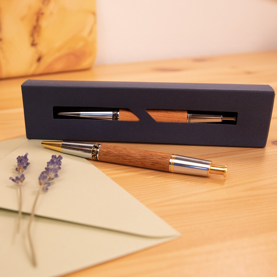 Custom Ballpoint Pen – Gold | High-quality Hand-turned Writing ...