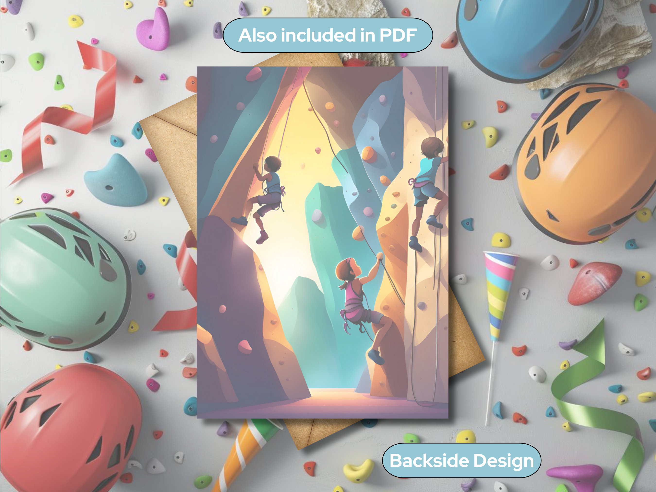 Rock Climbing Birthday Invite, Editable Birthday Invitation Template ...