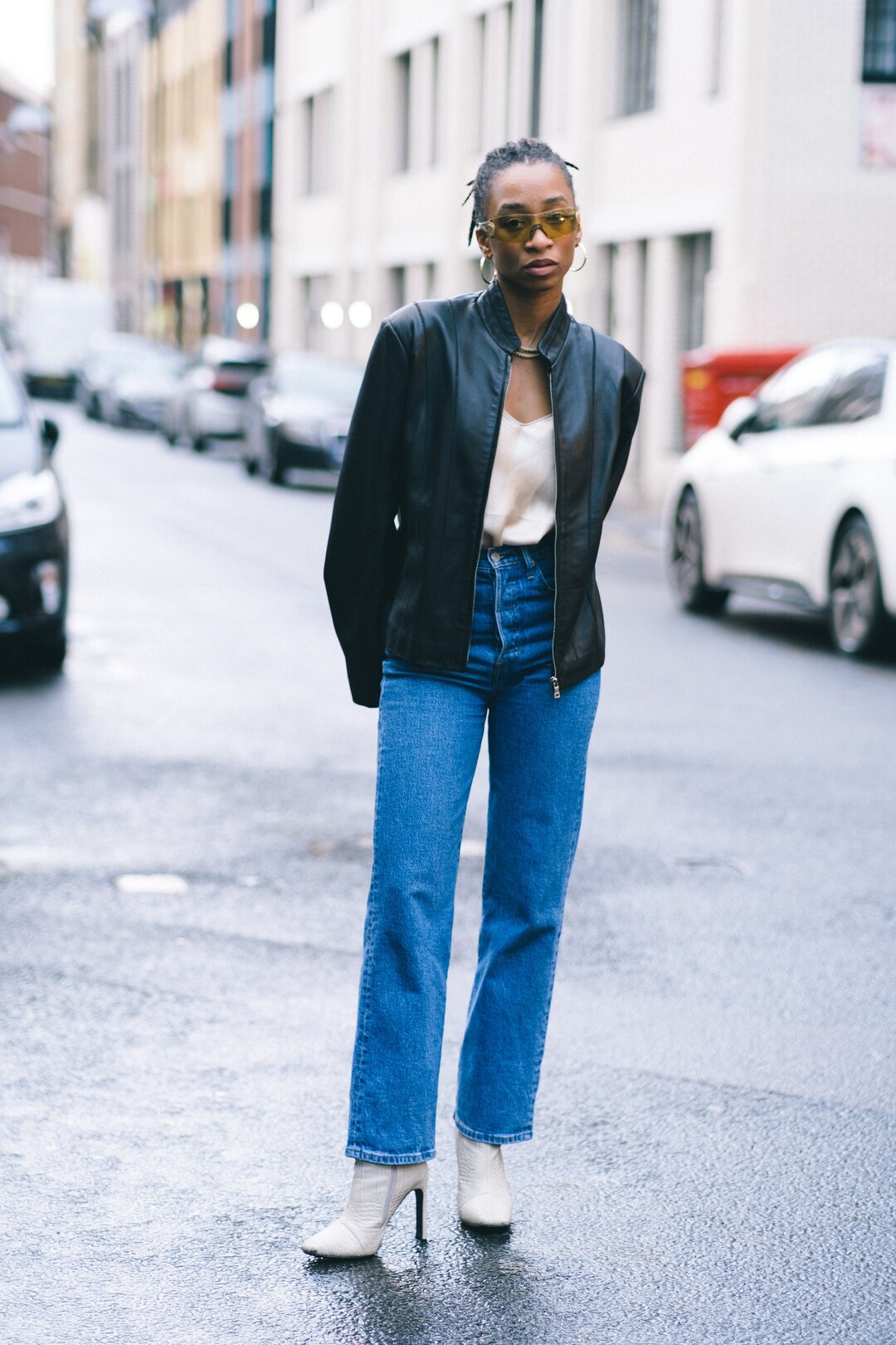 Classic 2000's Black Leather Jacket - Etsy