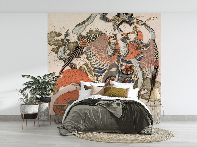 Wallpaper Mural Asian Angel Living Room, Dining Room, Bedroom, Chinese ...