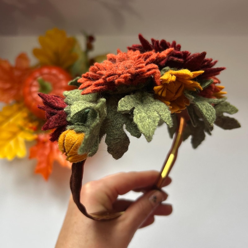 Felt Leaf Headband - Etsy