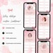 Link in Bio Linktree Canva Editable Template, Style Female - Mini Website Coquette Pastel ...