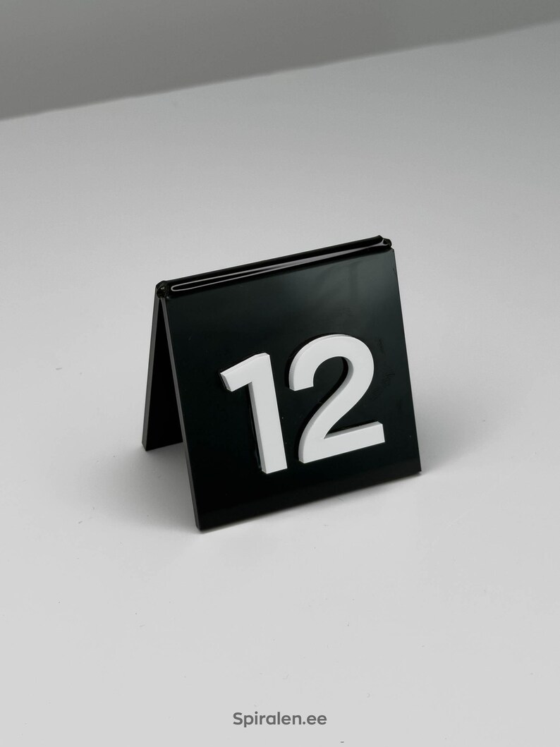 Acrylic Table Numbers for Café & Restaurant | Modern Bar Table Number ...