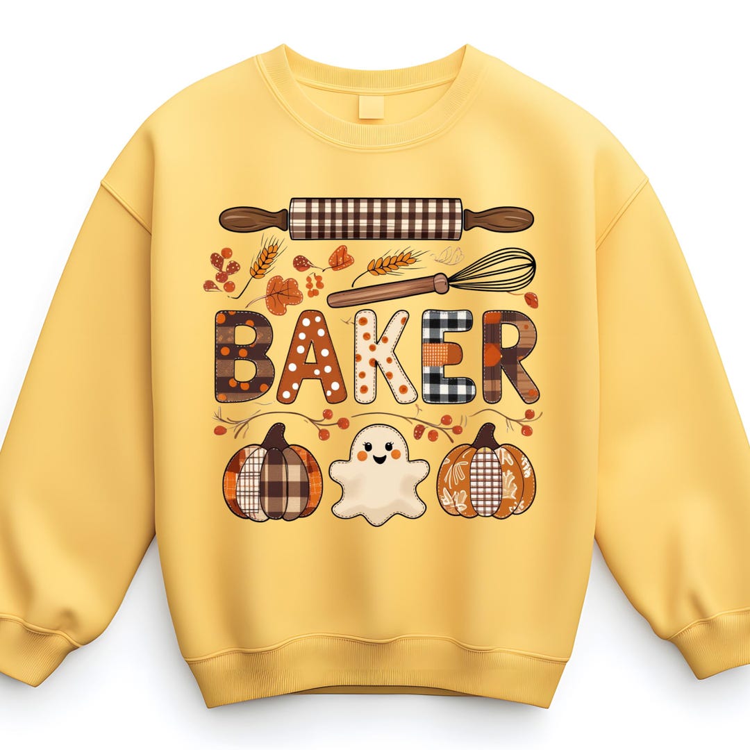 Cozy Fall Baker PNG: Rustic Autumn Baking Design Digital Download - Etsy