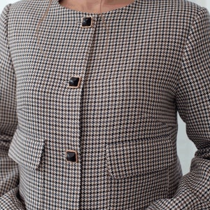 Wool Short Jacket Sewing Pattern Pdf - Etsy