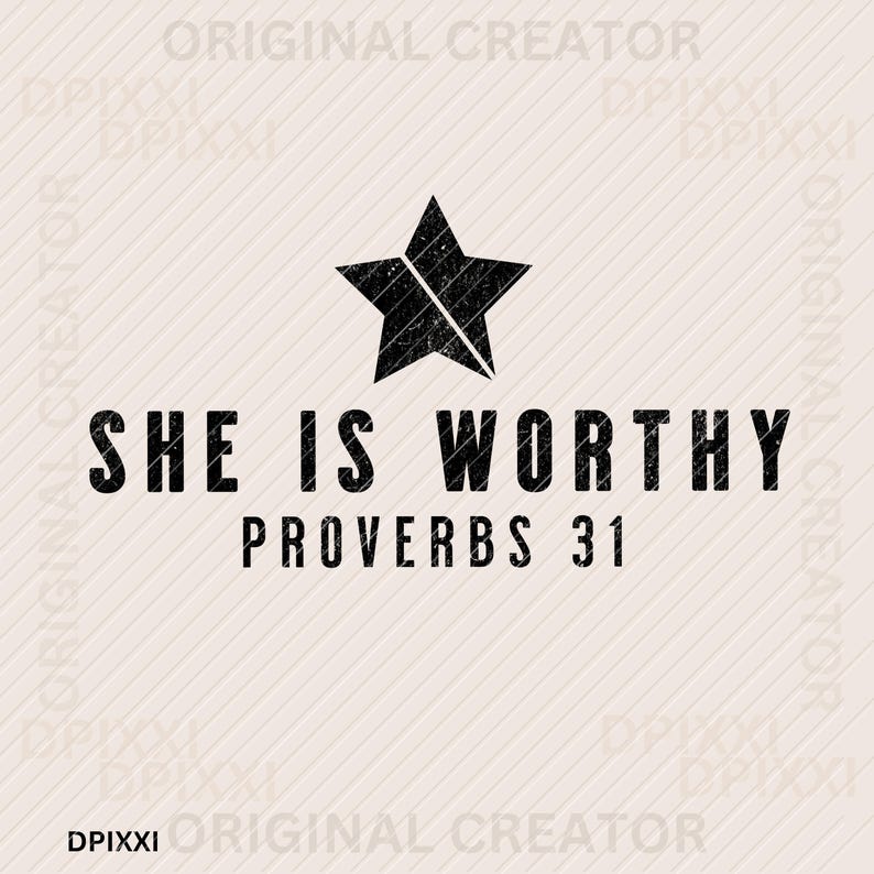 Png, Svg, She is Worthy PNG, Women's Christian Shirts, Cute Christian ...
