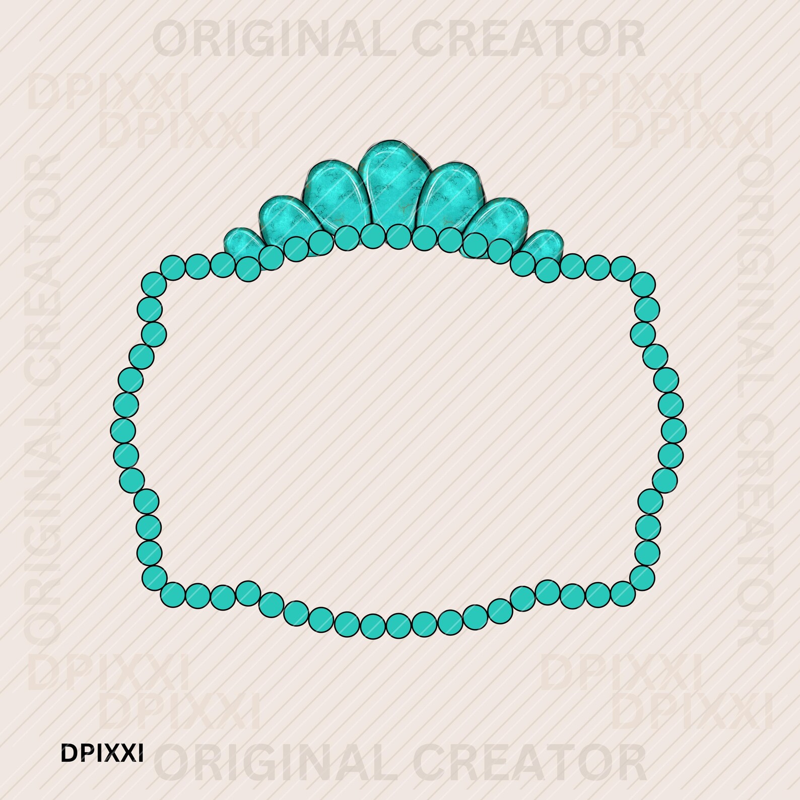 Turquoise Border Frame Png * Gemstone Gem Border Frame Shape Clipart ...