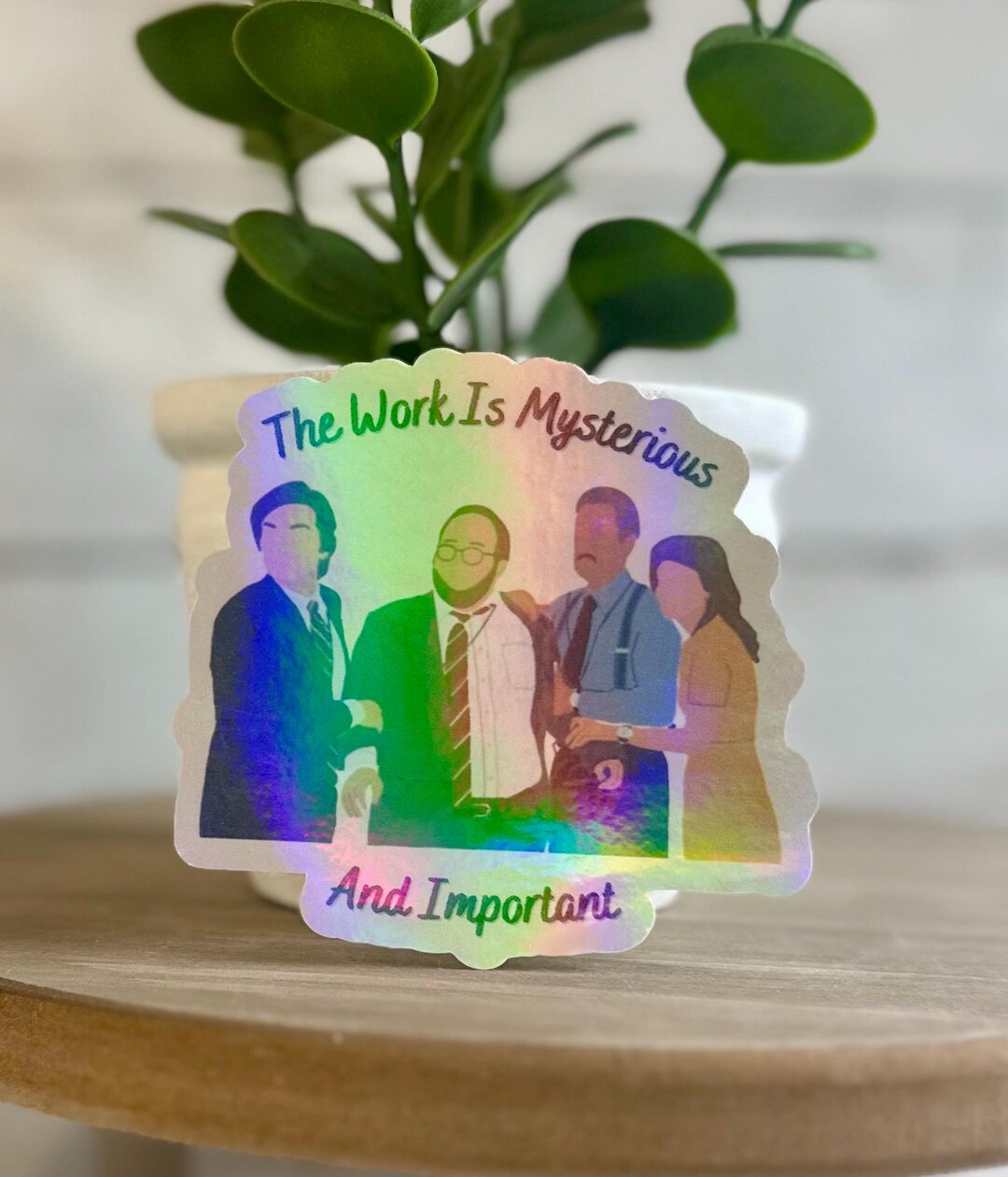Severance Cast Holographic Sticker: Lumon Die-cut Vinyl - Etsy