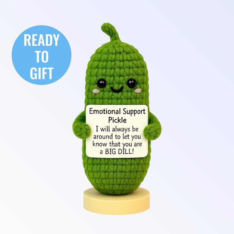 Emotional Support Pickle - Etsy
