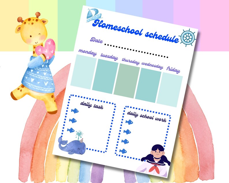 Homeschool Planner Homeschool Schedule Homeschool Planner Printable ...