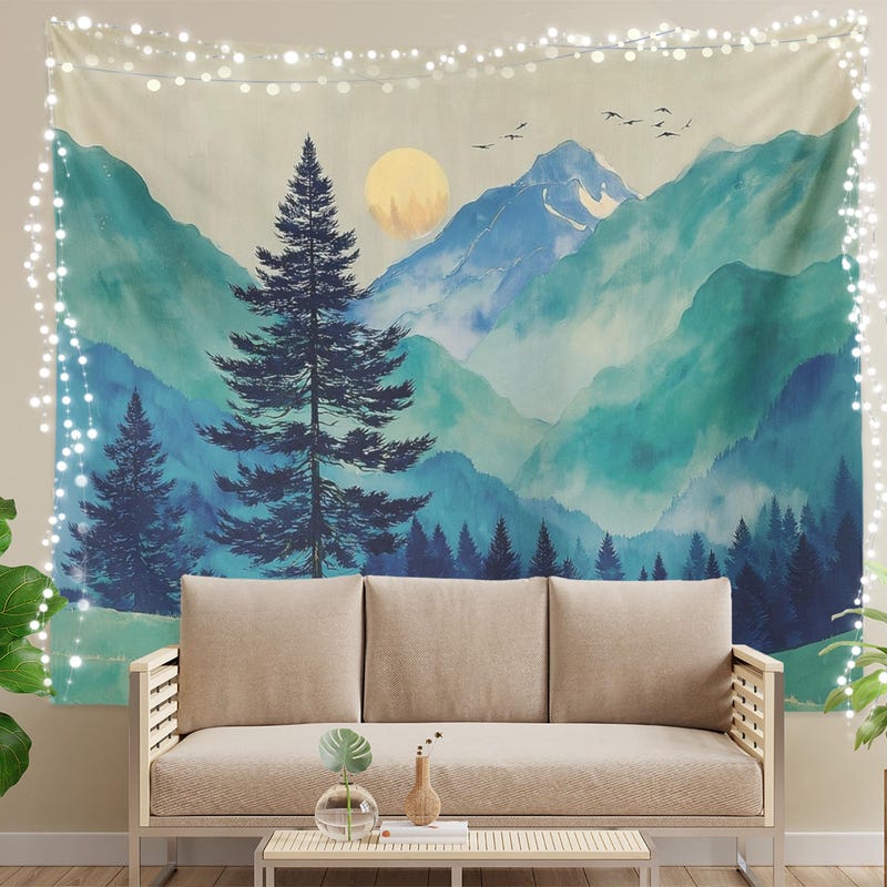Tapestry Boho Wall Art - Etsy