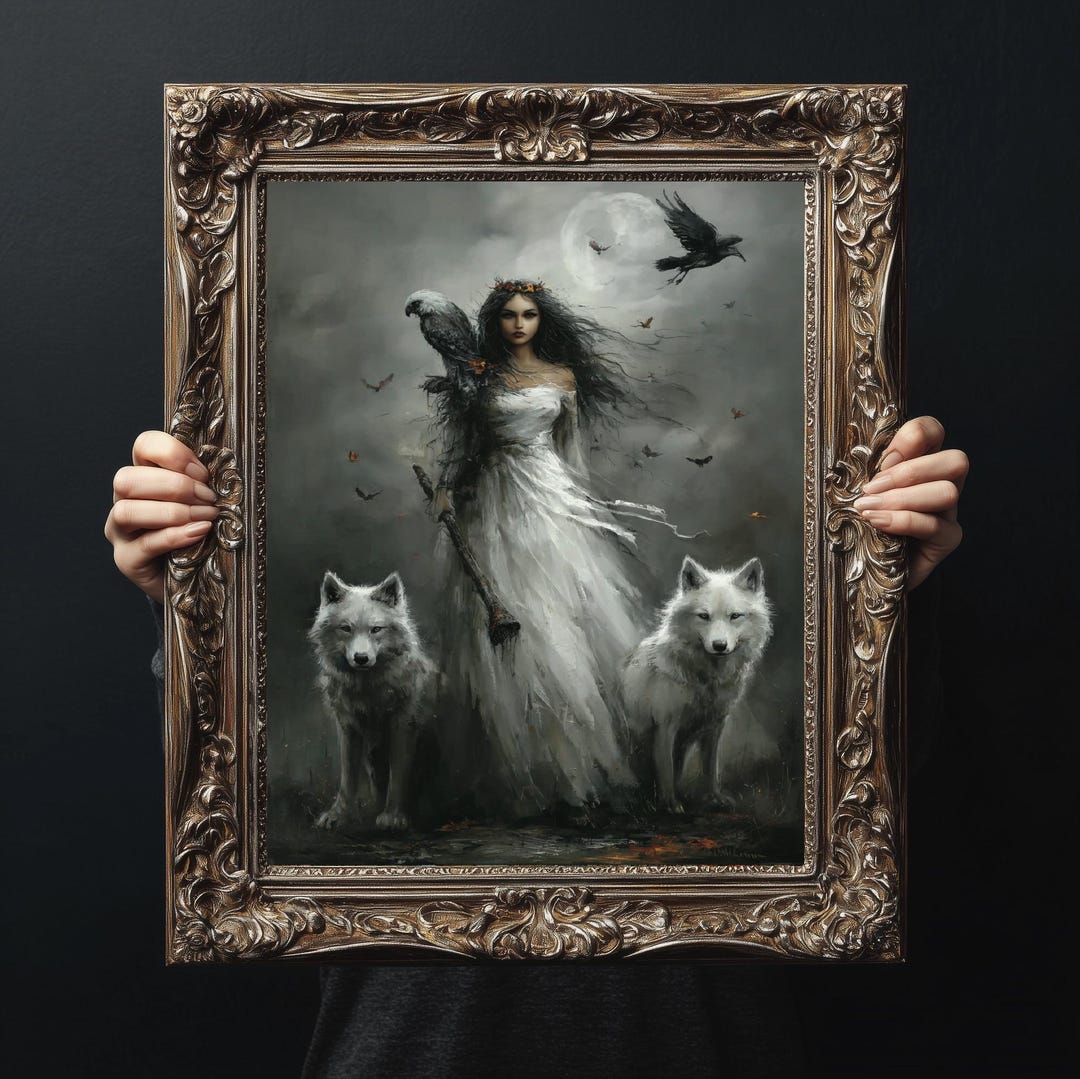 Hecate Goddess Poster Print , Matte Vertical Posters for Mystical Decor ...
