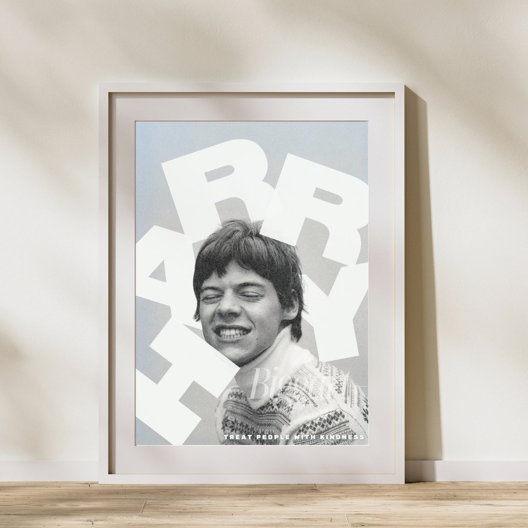 Harry Styles Print, Harry Styles Poster, Typographic Print, Minimal ...