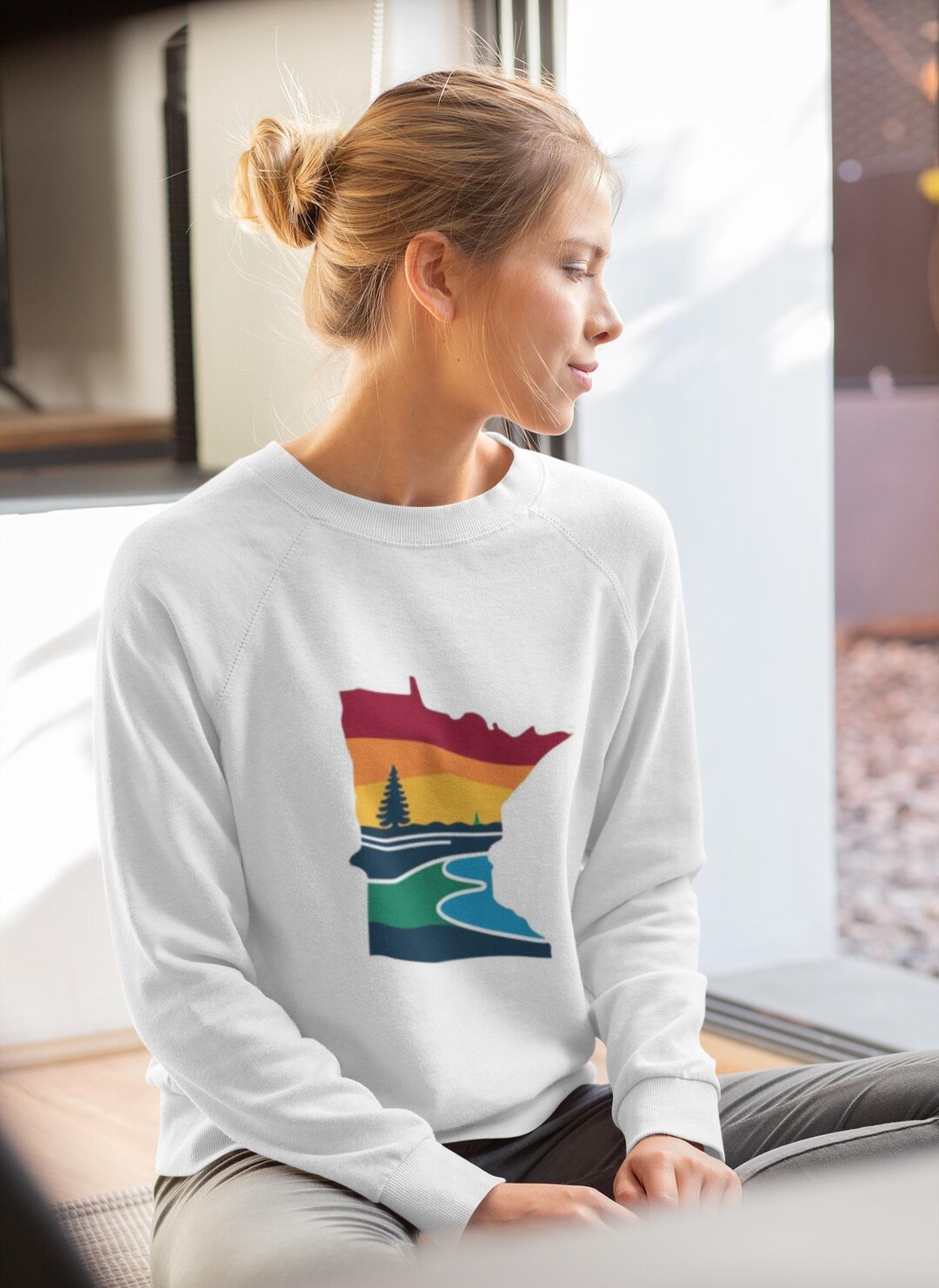 Minnesota Sweatshirt – Cozy MN State Sweater Shirt for Outdoor ...