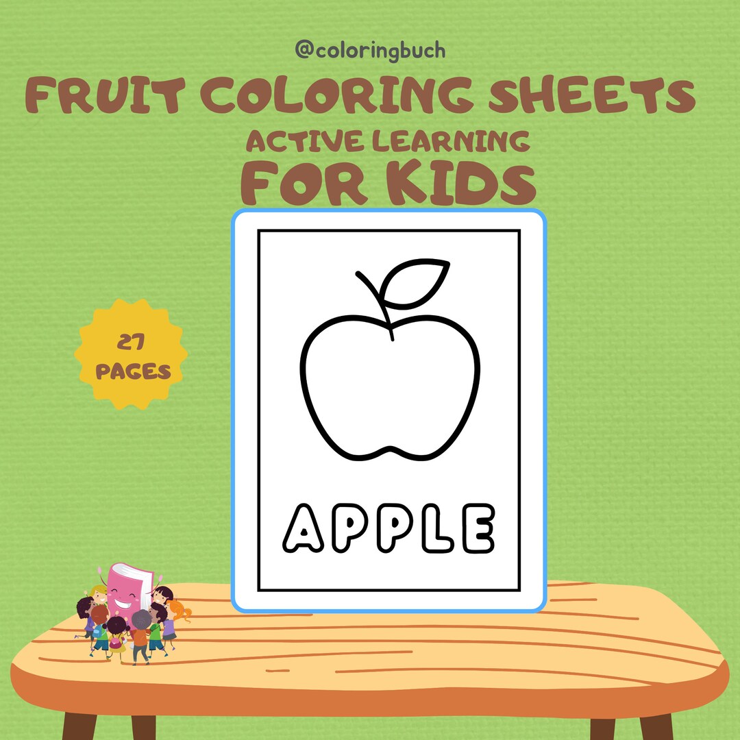 Fruity Fun: Coloring(colouring) and Learning With Fruit Names – A ...