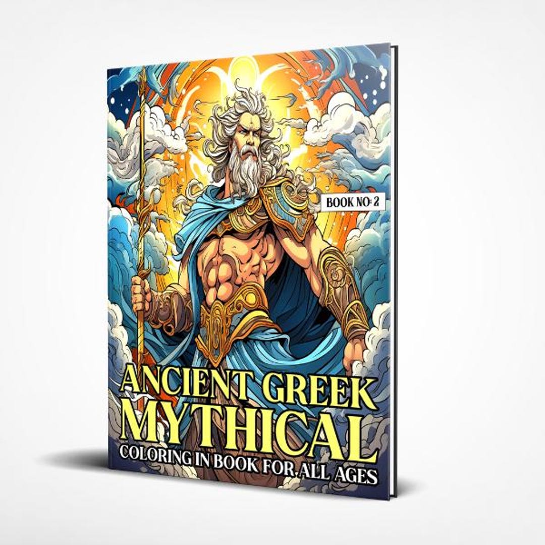 Greek Mythology Colouring Book, 50 Stunning Pages, Intricate Designs ...