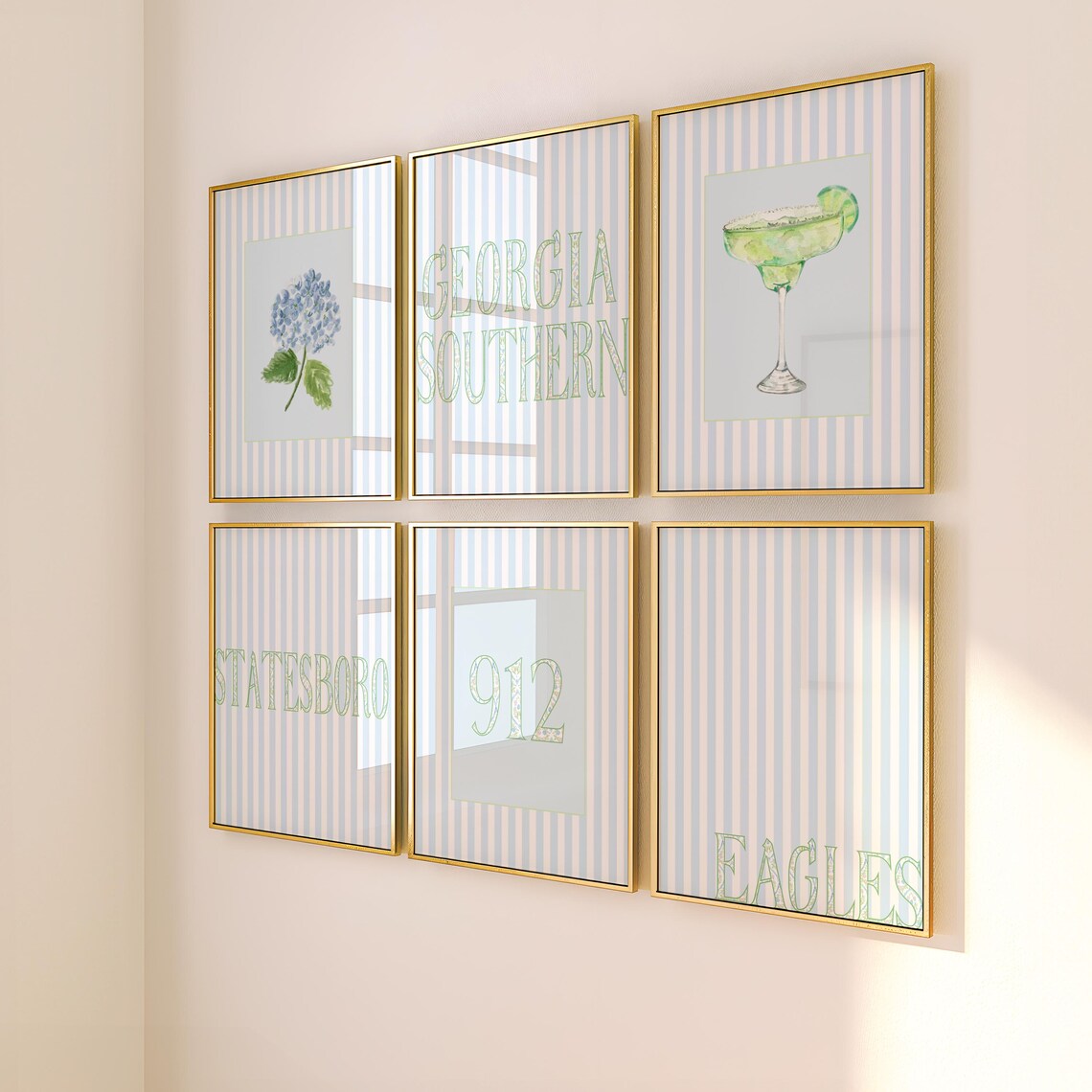 College Prints Georgia Southern Wall Art Georgia Southern Prints Dorm ...