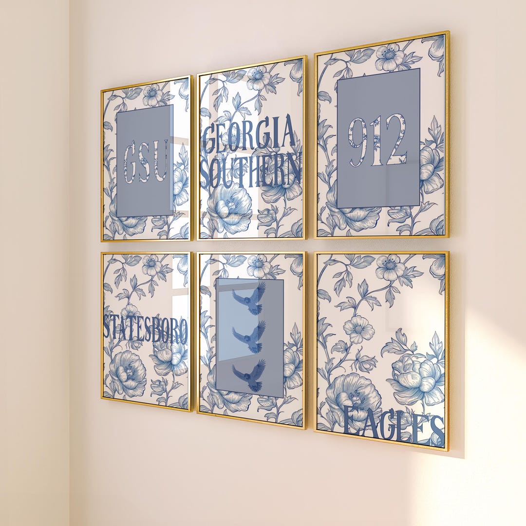 College Prints Georgia Southern Wall Art Georgia Southern Prints Dorm ...