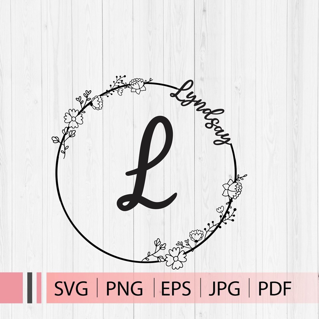 Monogram SVG, Cut Files for Cricut, Personalized Gift, SVG Cut Files ...