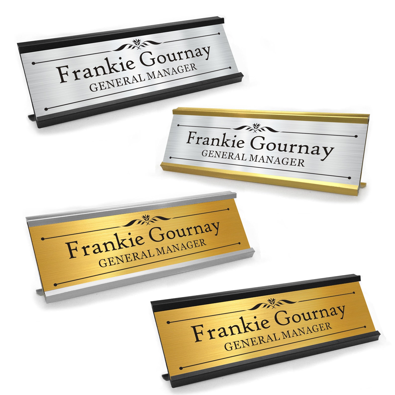 Personalized Office Name Plate for Desk 2.5 X 7 Custom Engraved Name ...