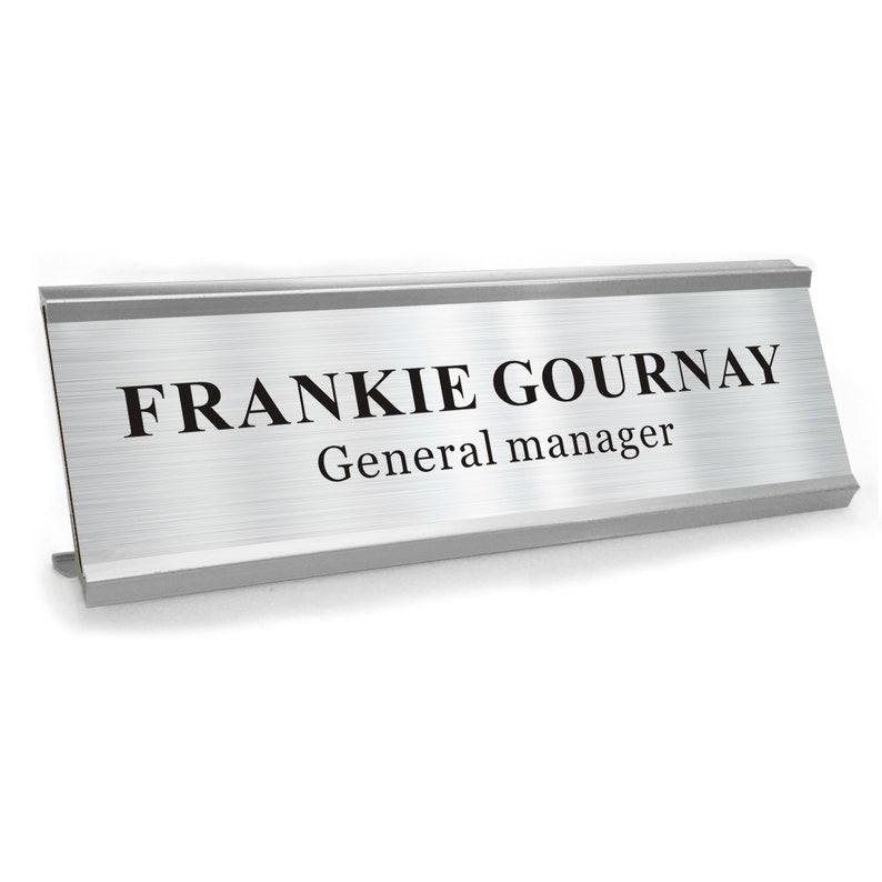Personalized Office Name Plate for Desk 2.5 X 7 Custom Engraved Name ...