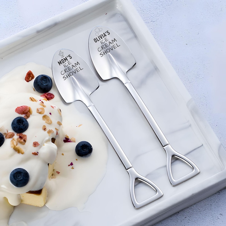 Personalized Ice Cream Shovel: Engraved Stainless Steel Spoon, Birthday ...