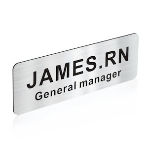 Personalized Name Tags Custom Laser Engraved Name Badges for School ...