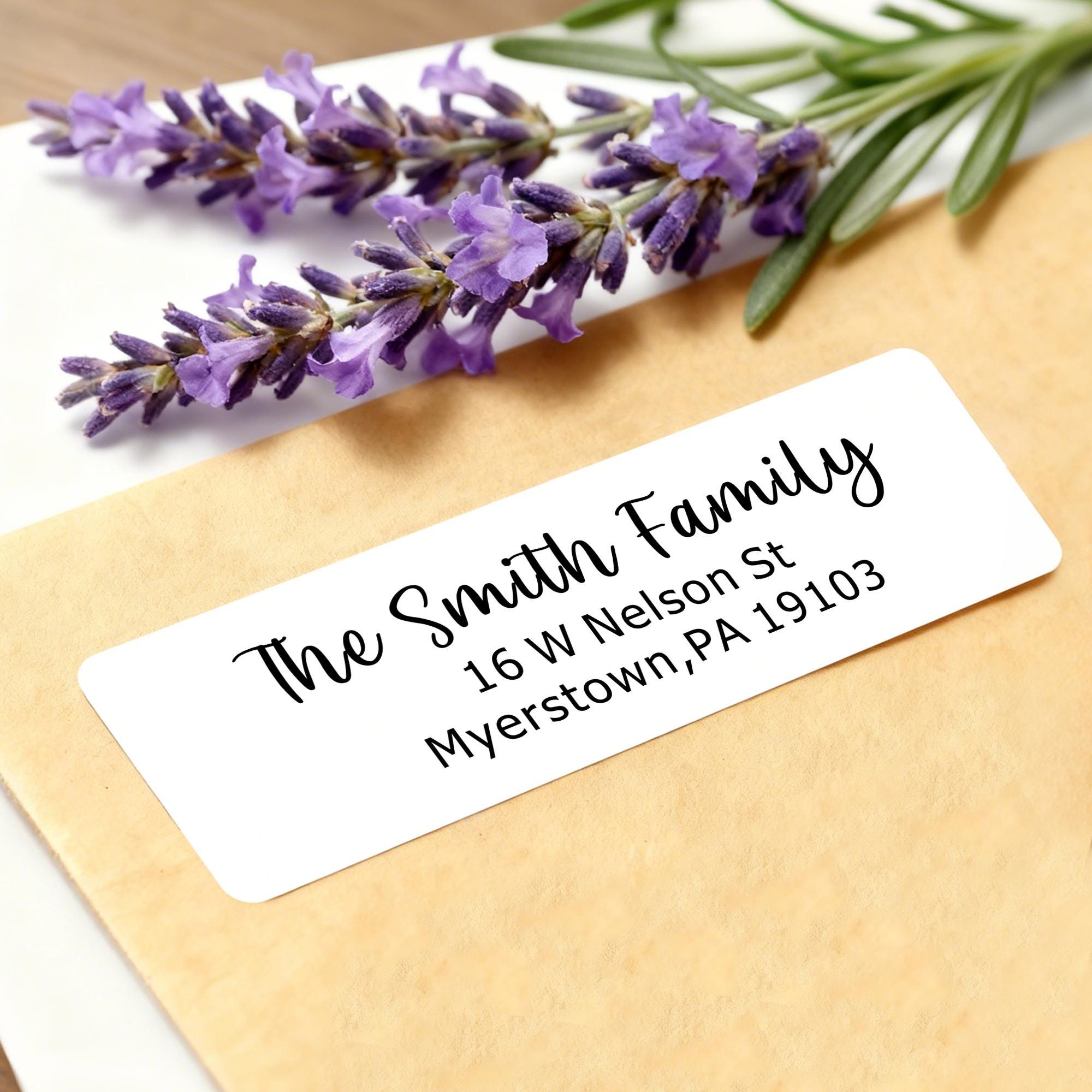 Personalized Return Address Labels, Custom Address Stickers on Sheets ...