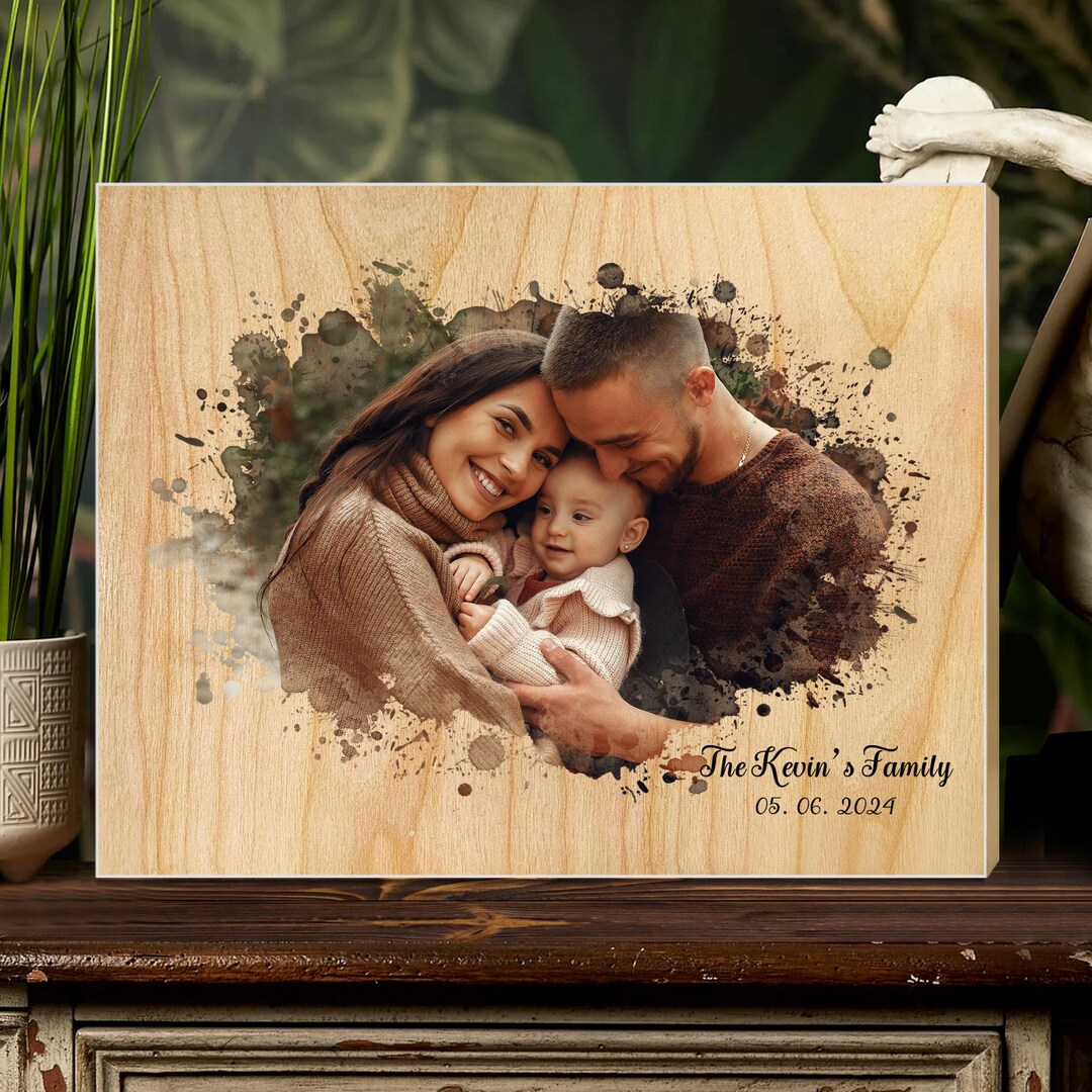 Personalized Photo Prints on Wood Personalized Photo Gifts Custom Photo ...