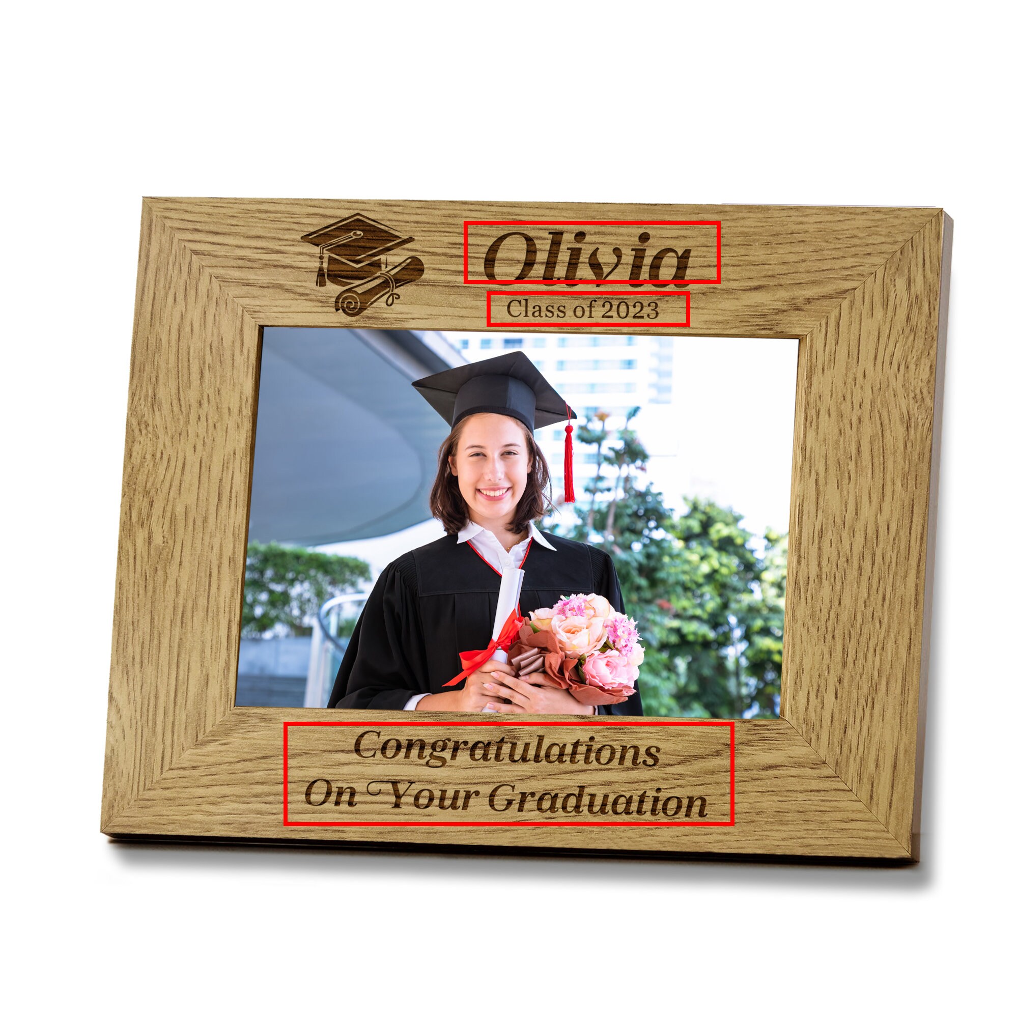Picture Frames Personalized Graduation Gifts Photo Frame for Her Him ...