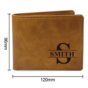Personalized Wallet for Men Custom Mens Wallet Slim Leather Wallet ...