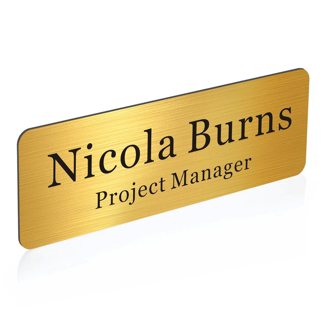 Personalized Name Tags Custom Laser Engraved Name Badges for School ...