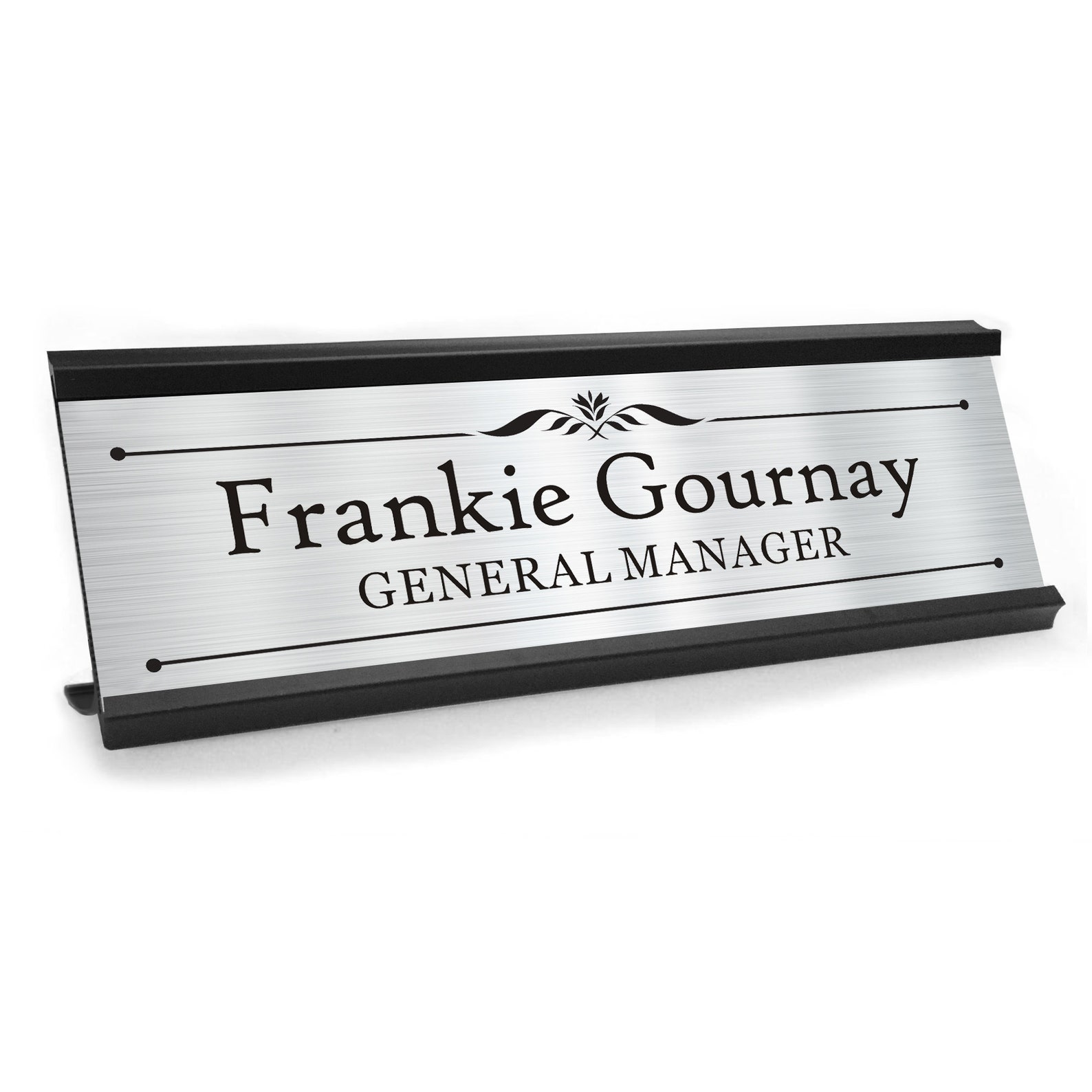 Personalized Office Name Plate for Desk 2.5 X 7 Custom Engraved Name ...