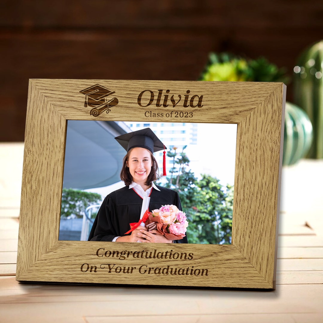 Picture Frames Personalized Graduation Gifts Photo Frame for Her Him ...