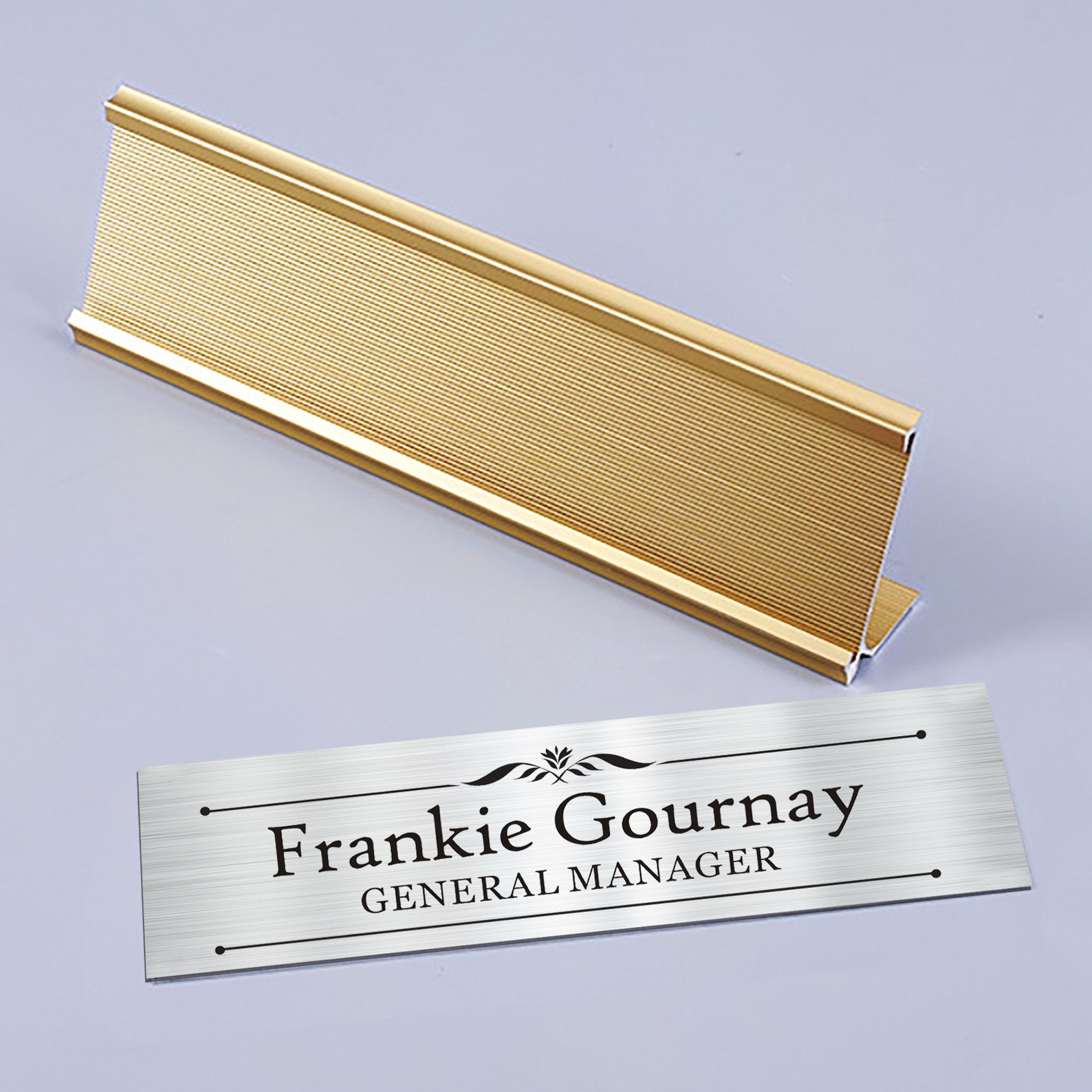 Personalized Office Name Plate for Desk 2.5 X 7 Custom Engraved Name ...