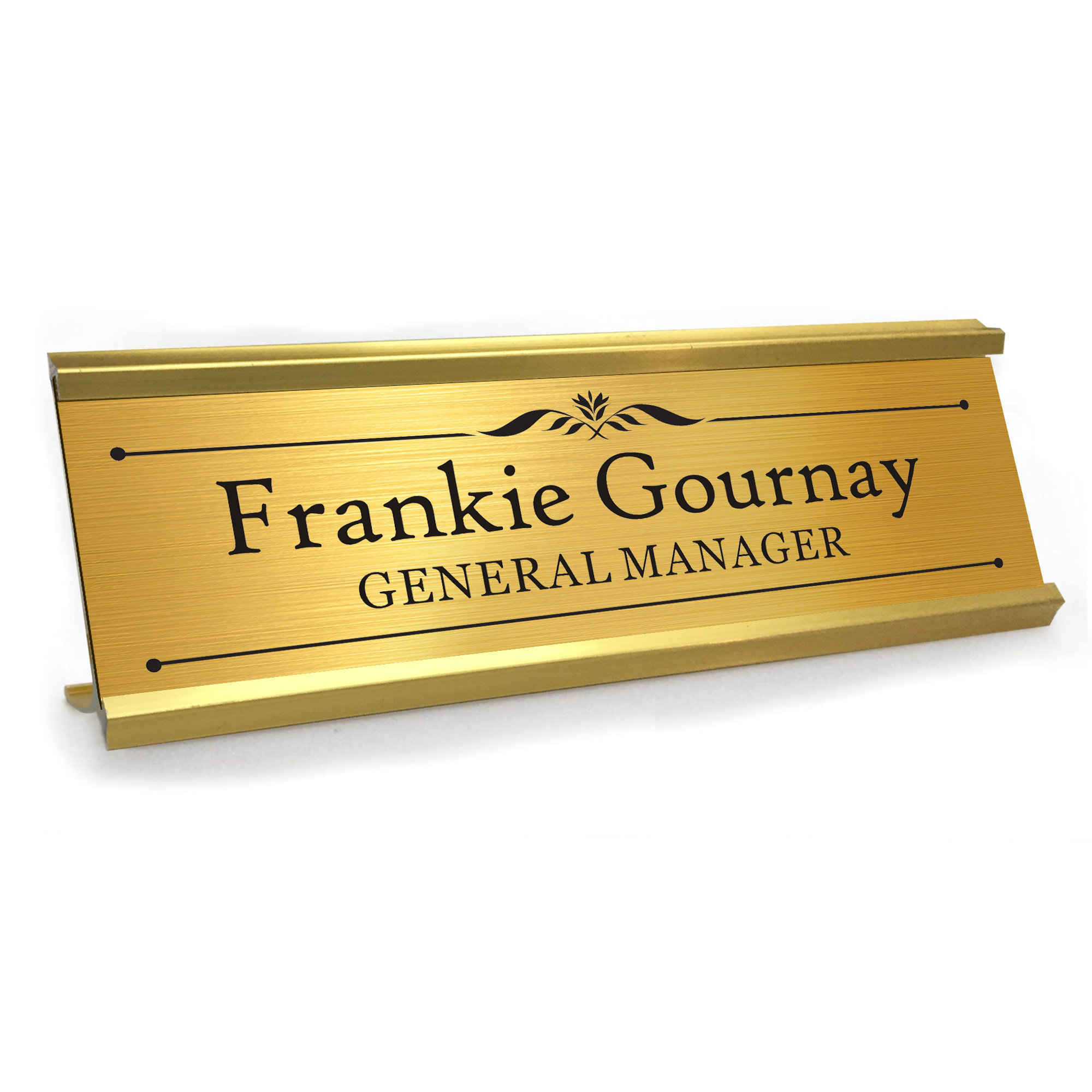 Personalized Office Name Plate for Desk 2.5 X 7 Custom Engraved Name ...