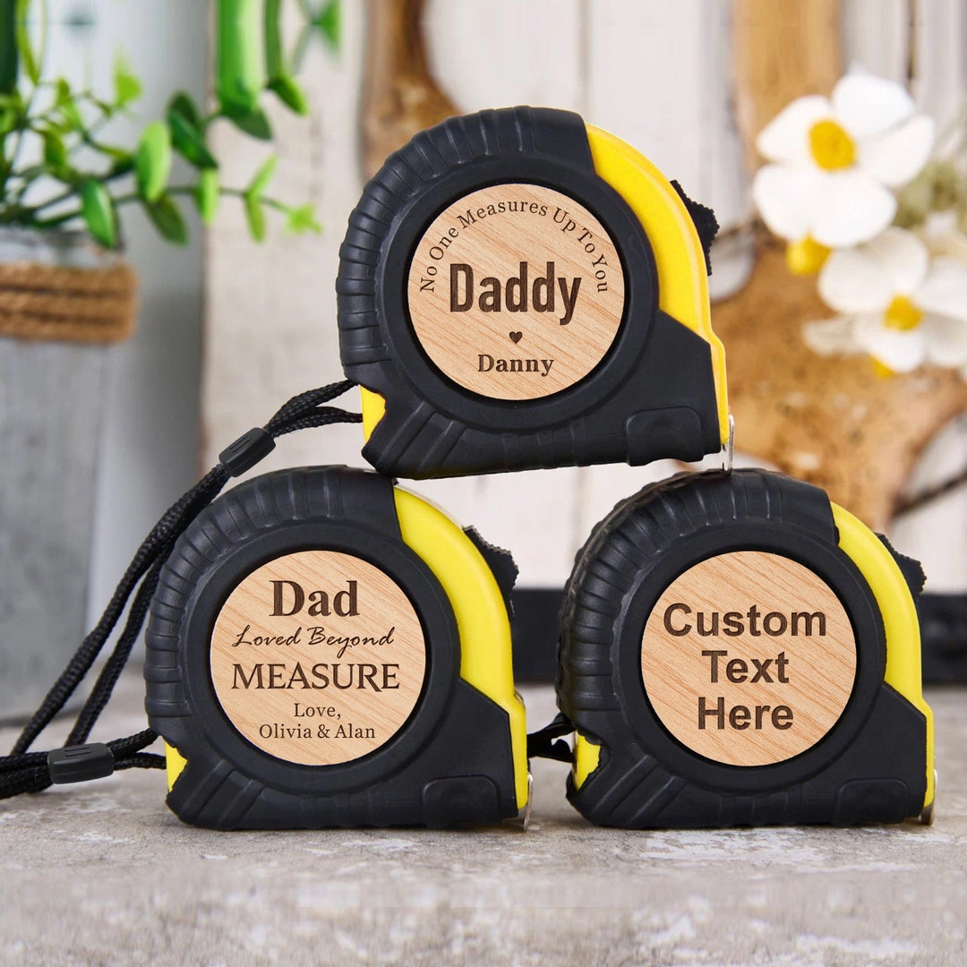 Tape Measure Personalized Gifts for Men Him Dad Engraved Measuring Tape ...