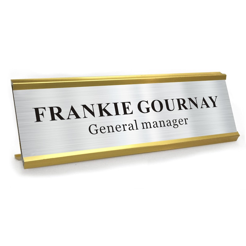 Personalized Office Name Plate for Desk 2.5 X 7 Custom Engraved Name ...