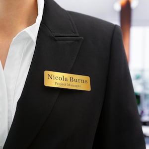 Personalized Name Tags Custom Laser Engraved Name Badges for School ...