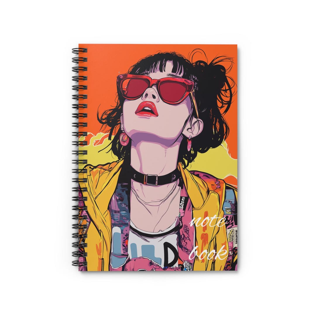 Spiral Notebook Ruled Line Etsy