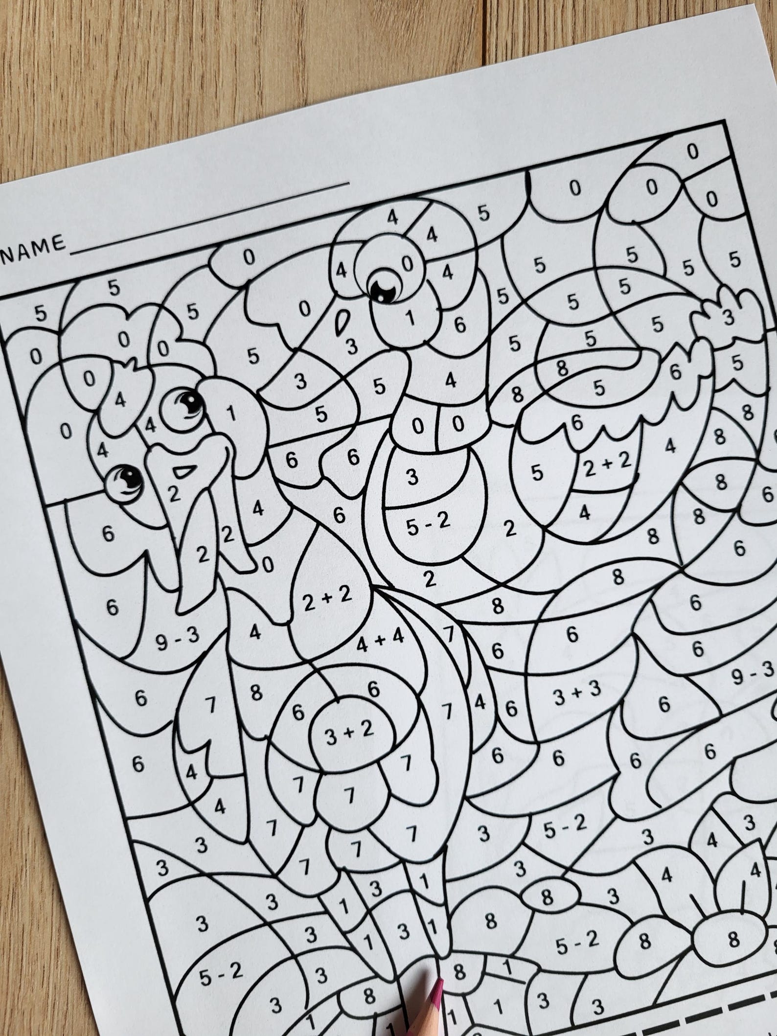 Printable Kids Activity Sheets: Cute Color by Number Preschool ...