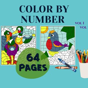 Children's Worksheet Color by Numbers: Fun Coloring Pages for Kids ...