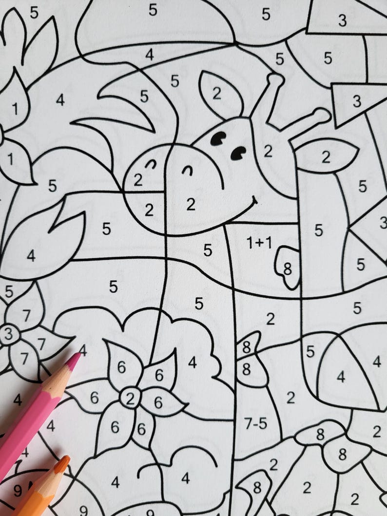 Printable Kids Activity Sheets: Cute Color by Number Preschool ...