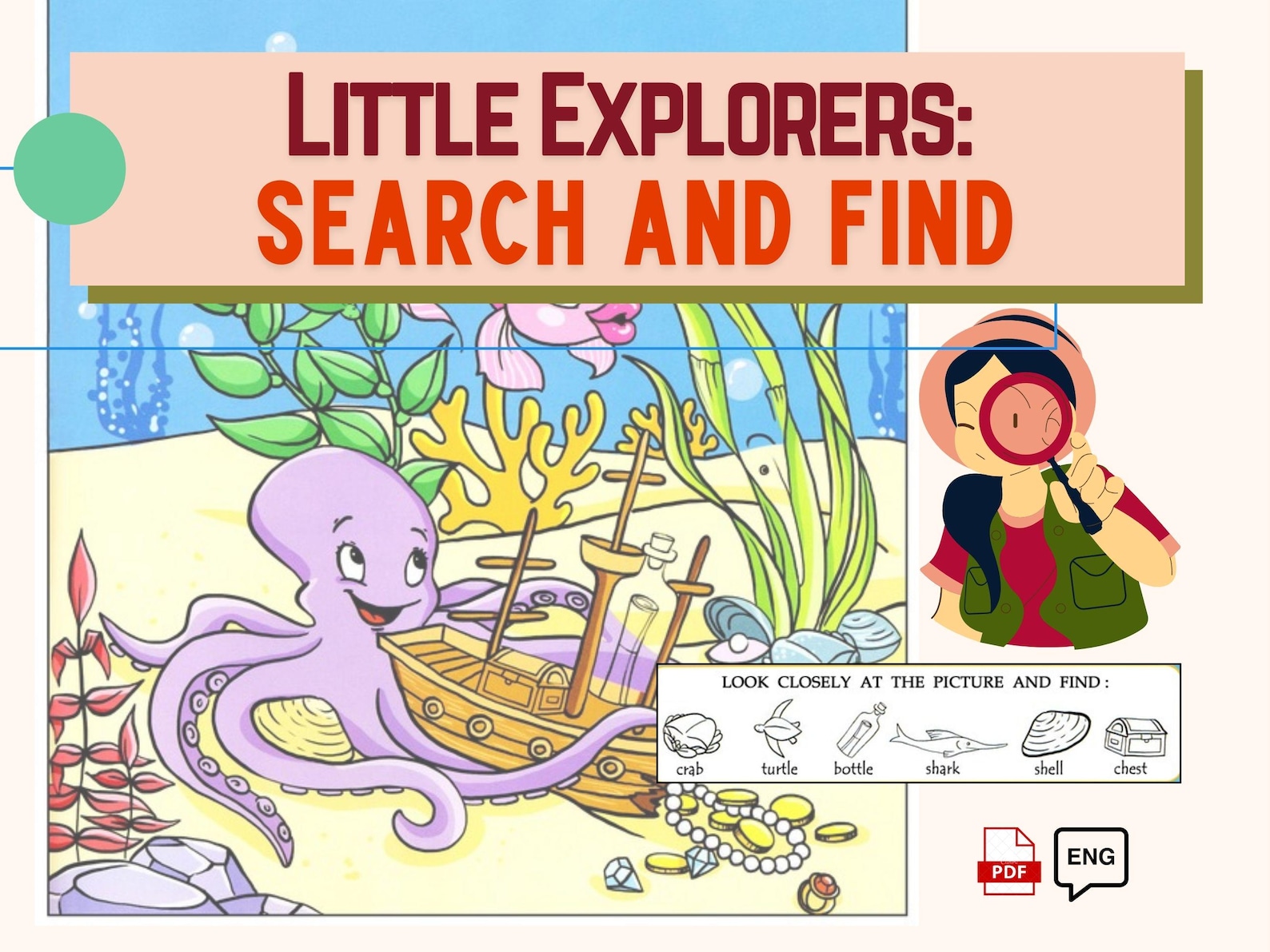 Search and Find Game: Hidden Object Activity, Cute Hidden Pictures for ...
