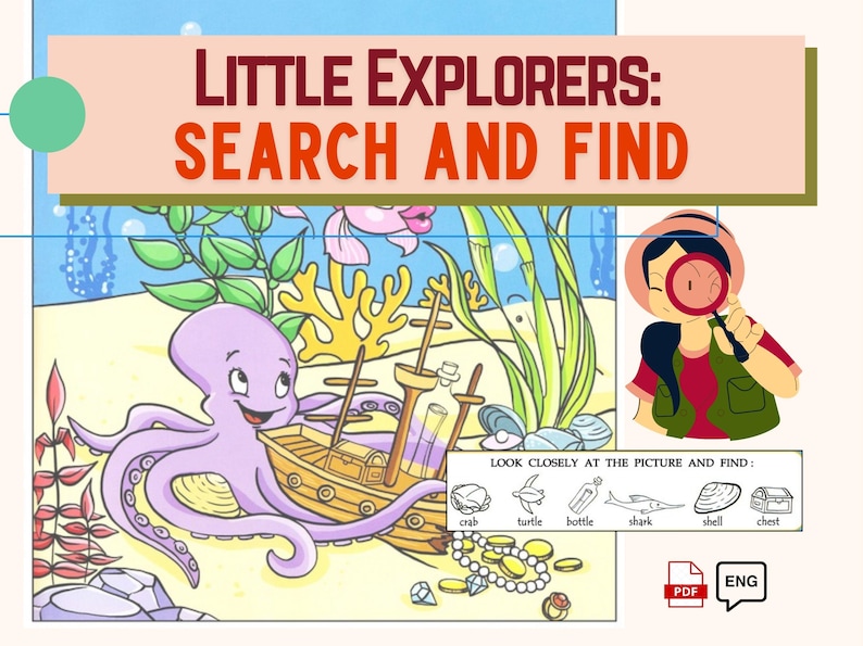 Search and Find Game: Hidden Object Activity, Cute Hidden Pictures for ...